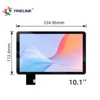 China 10.1 Inch Industrial Capacitive Touch Screen LCD Custom Panel 10 Points Multi Touch for sale