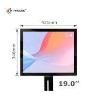 China 19 Inch PCAP Touch Display 10 Point Multi Touch USB RS232 Interface for sale