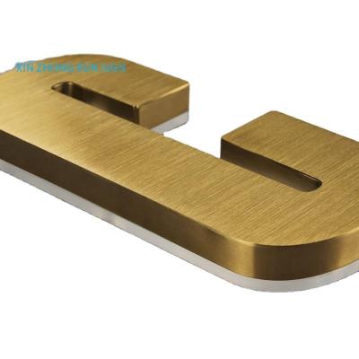 China Best sellers manufacturer custom 3d metal backlit signage stainless steel letter signs for sale