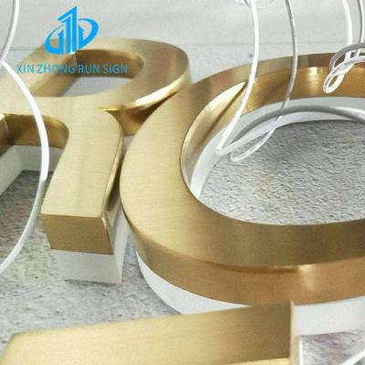 China Business sign indoor outdoor backlit illuminated company business led signage wall for sale