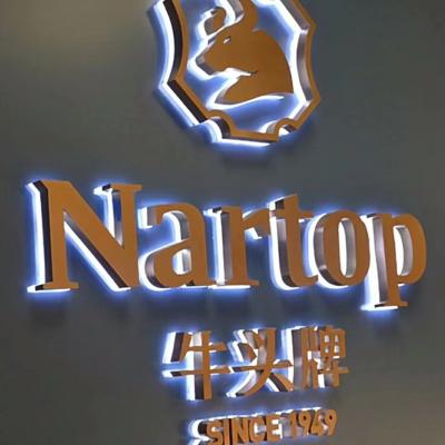 China New LED acrylic backlit 3d billboard letter logo for sale