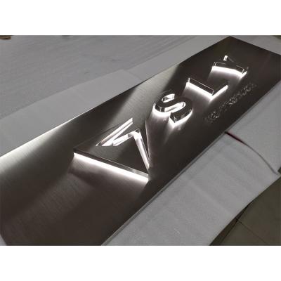 China Color Custom Led Illuminated Shop Sign Letter Edge Light Outdoor Backlit Channel Letters Logo Signs Outdoor for sale