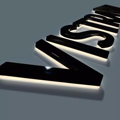 China Customized Acrylic Logo Led Signs Company Names Back Light Up Letters Sign for sale