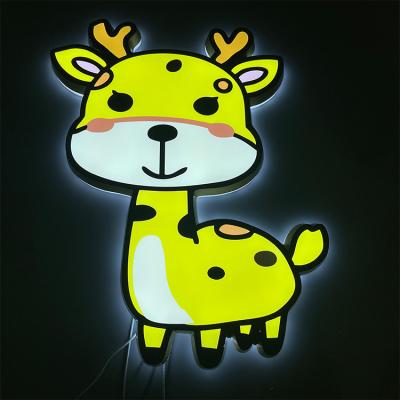 China Waterproof Advertising Sign Led Luminous Acrylic Light Up Logo 3d Led Backlit Letter Sign for sale