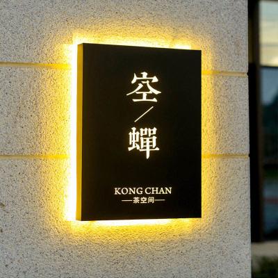 China Creative LED Billboard Hollow Light Box Outdoor Signboard Luminous Characters Stainless Steel Acrylic Luminous Light Box for sale