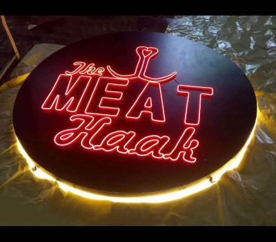 China Commercial Service Equipment Indoor Decor Gold Letters Signs Light Box Store Led Letters Light Box for sale