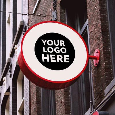 China Wholesale Customized Lightbox Shop Billboard Vacuum Light Box Signage Advertising Round Light Box for sale