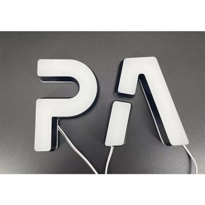 China 2022 Oem Outlet Acrylic Front And Back Side Led Luminous Characters for sale