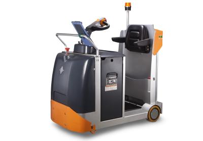 China Electric Rider Towing Tractor 3 Ton with Electric Power Steering, AC CURTIS Controller and Vertical Driving System for sale