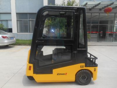 China Electric Towing Tractor/Towing Truck 6 Ton,Full Cabin, With AC CURTIS controller, Beeper And Flash Light for sale