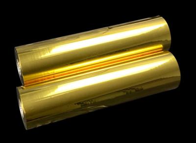 中国 12-100micron倍によって味方される金アルミニウムで処理されたペット フィルム 販売のため