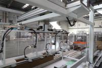 China Pharma Cosmetics Top Loading Case Packer , Grab Type Vertical Case Packer for sale