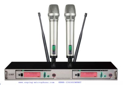 China GL-9900 wireless microphone system UHF IR selecta ble frequency PLL  handheld screen for sale