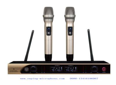 China X9 fixed frequency wireless microphone system UHF Dual channel rack mountable very low price for sale