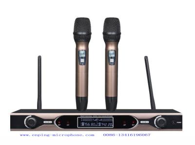 China X11 fixed frequency wireless microphone system UHF Dual channel rack mountable very low price for sale