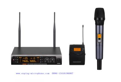 China LS-975-2 muti channel wireless microphone system UHF IR selectable frequency  PLL  iron handheld high quality for sale