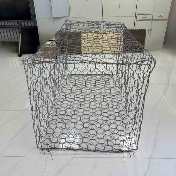 Quality Stacking Securely Hot Dipped Galvanized Retaining Wall Gabion Basket Mesh 2x1x1m for sale
