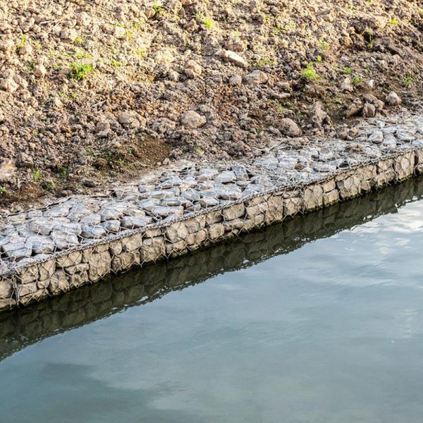 Quality Woven Gabion Cage Wetland Restoration Eco Friendly Erosion Control Recycled Material for sale