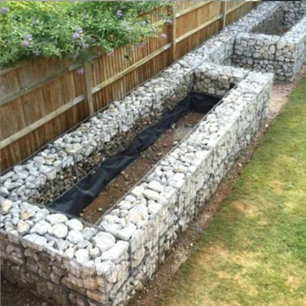 Quality Custom Welded Gabion Cages Zinc Aluminum Coated Landscape Mesh For Gardens for sale