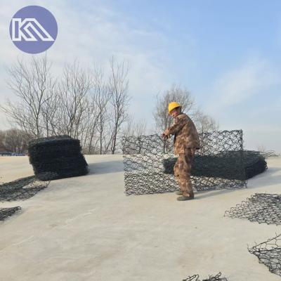 China 275g Zinc Coated Galvanized Gabion Cages With Iron Wire Mesh for sale