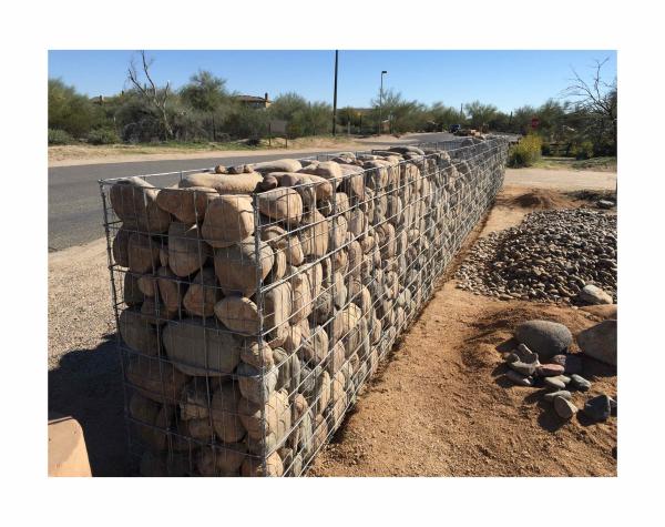 Quality 100X80X30Cm Gabion Mesh Cage Galvanized Welded Wire Mesh Gabion Basket Wall for sale