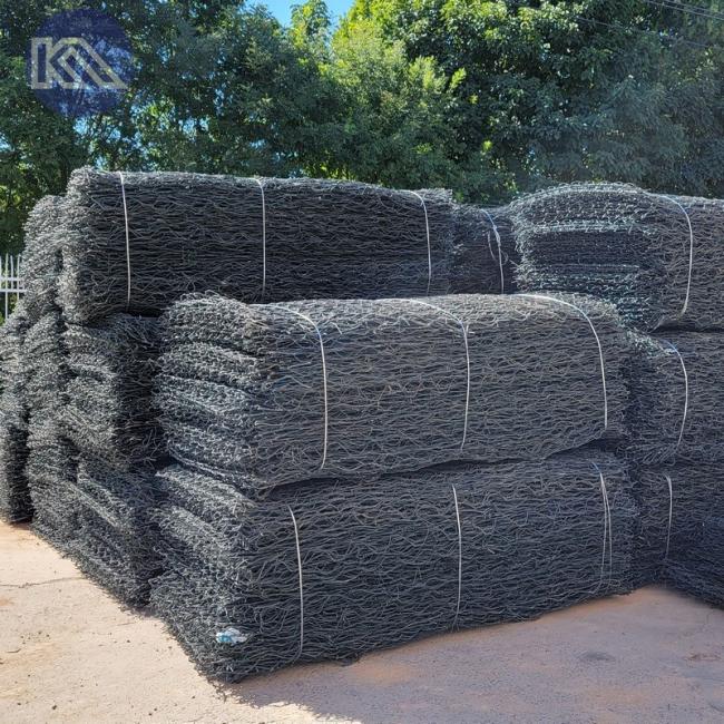 Galvanized Gabion Mesh installation example