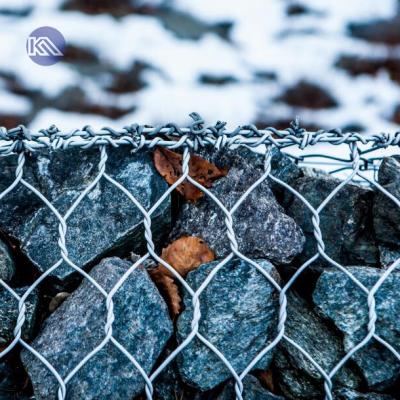 China Durable Galvanized Gabion Basket with Hexagonal Mesh for Corrosion Resistant River Engineering for sale