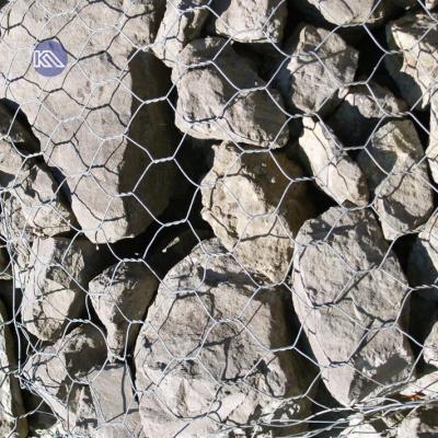 China Galvanized Hexagonal Woven Gabion Basket for Erosion Control and Construction Sites for sale