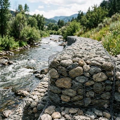 China Zinc Aluminum Alloy Gabion Wire Mesh For Flood Control Dam Construction for sale