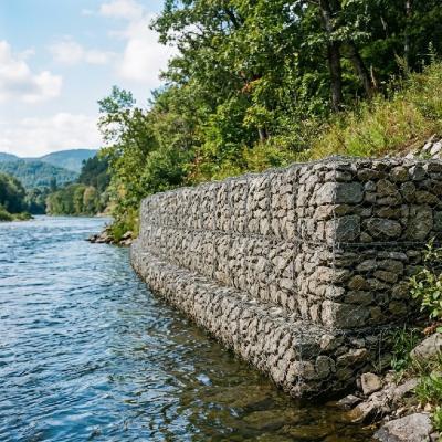China Heavy Galvanized Hexagonal Wire Mesh Gabions For River Bank Protection And Erosion Control for sale