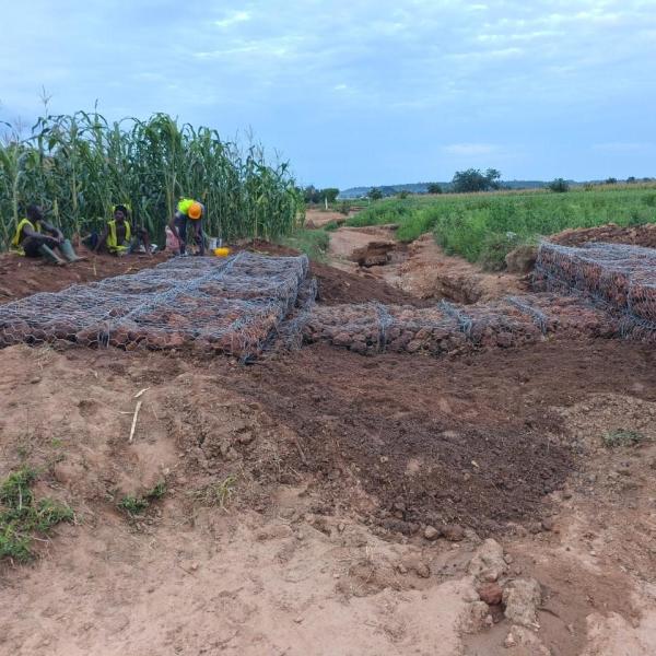 Quality Durability Customized 6*2*0.3m / 2.2mm Gabion Retaining Wall For Water for sale