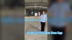 Heavy Duty 1x1x1m Galvanized Gabion Stone Cage
