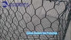 Factory Hot Sale 1*1*1 M Galvanized Gabion Stone Basket  for Sea Reclamation