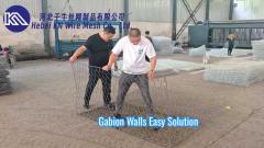 8*10cm Galvanized Pvc Coated Gabion Hexagonal Woven Stone Filled Gabion Basket