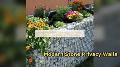 Galvanized Welded Gabion Fence System Privacy Wall