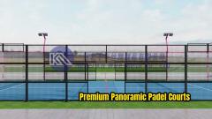 International Standard Panoramic Glass Padel Tennis Court with Factory Price