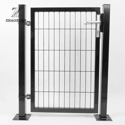 China Puerta abatible de valla de una sola hoja Diseño refinado con instalación de bisagra en venta