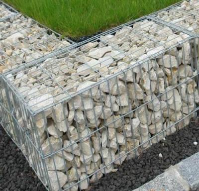China 80 × 100 gegalvaniseerde metalen decoratieve schanskorfmanden Gabion stenen kooi Te koop