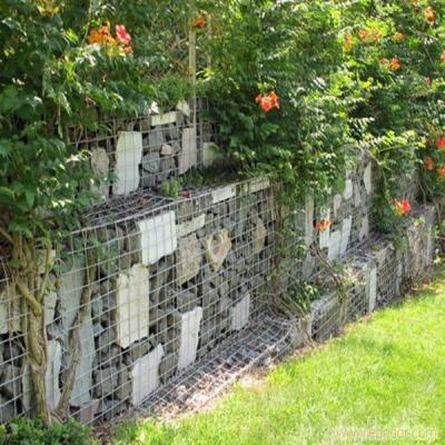 China 80 × 100 gegalvaniseerde metalen decoratieve schanskorfmanden Gabion stenen kooi Te koop