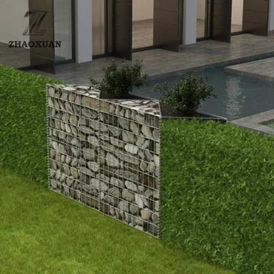 Cina anti impatto del gabbione 2x1x1 dei canestri del muro di sostegno della gabbia decorativa della pietra in vendita