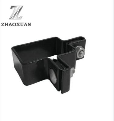 Cina Accessori per pali da recinzione Clip quadrate in ferro Raccordi di fissaggio in vendita