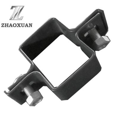 Cina Accessori per pali da recinzione Clip quadrate in ferro Raccordi di fissaggio in vendita