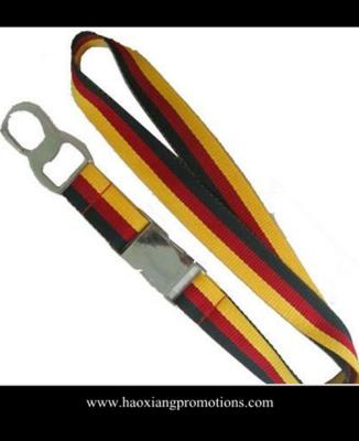 China High Quality Custom silk-screen printing mix colorful Woven Polyester Lanyard for sale