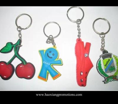 China Cartoon Design Cheap 3D Soft PVC Keychain for Promotional Merchandise for sale