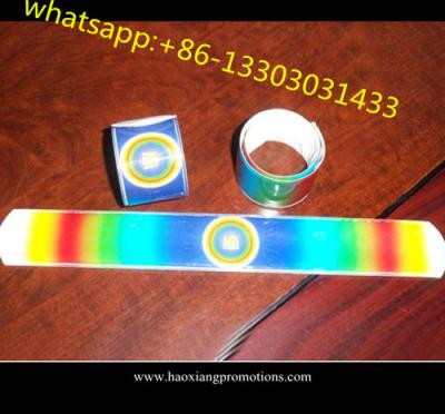 China Cheap brand name custom made Silicone Slap wristband and Silicone Slap Band for sale