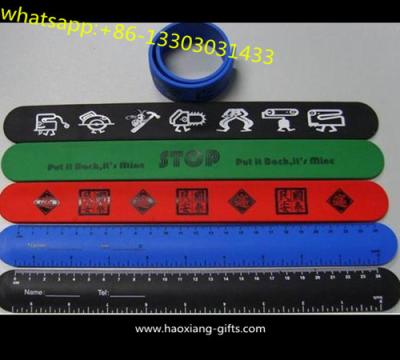 China Promotional exhibitions gifts Childrens Reflective Slap Wrap Wristbands wholesale for sale