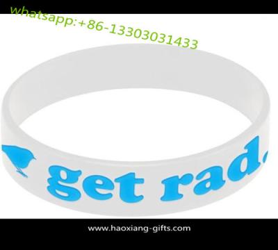China Promotional custom New fashion cheap colorful silicone wristband/bracelet for sale