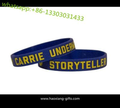 China 160*12*2mm promotional silicone wristband with embossed logo as your require for sale