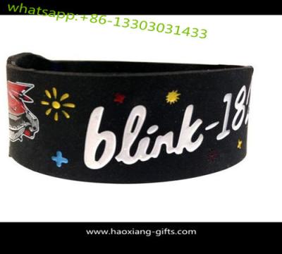 China world cup orders supplier debossed logo custom silicone wristbands/bracelet for sale