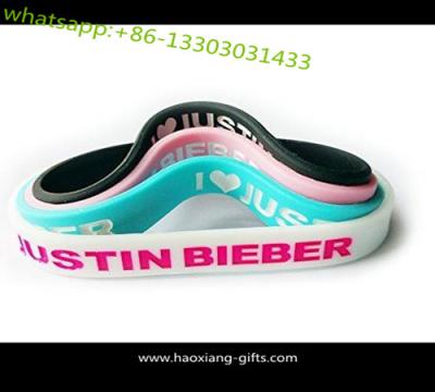 China Factory custom shape promotional debossed silicone wristband/ bracelet for sale